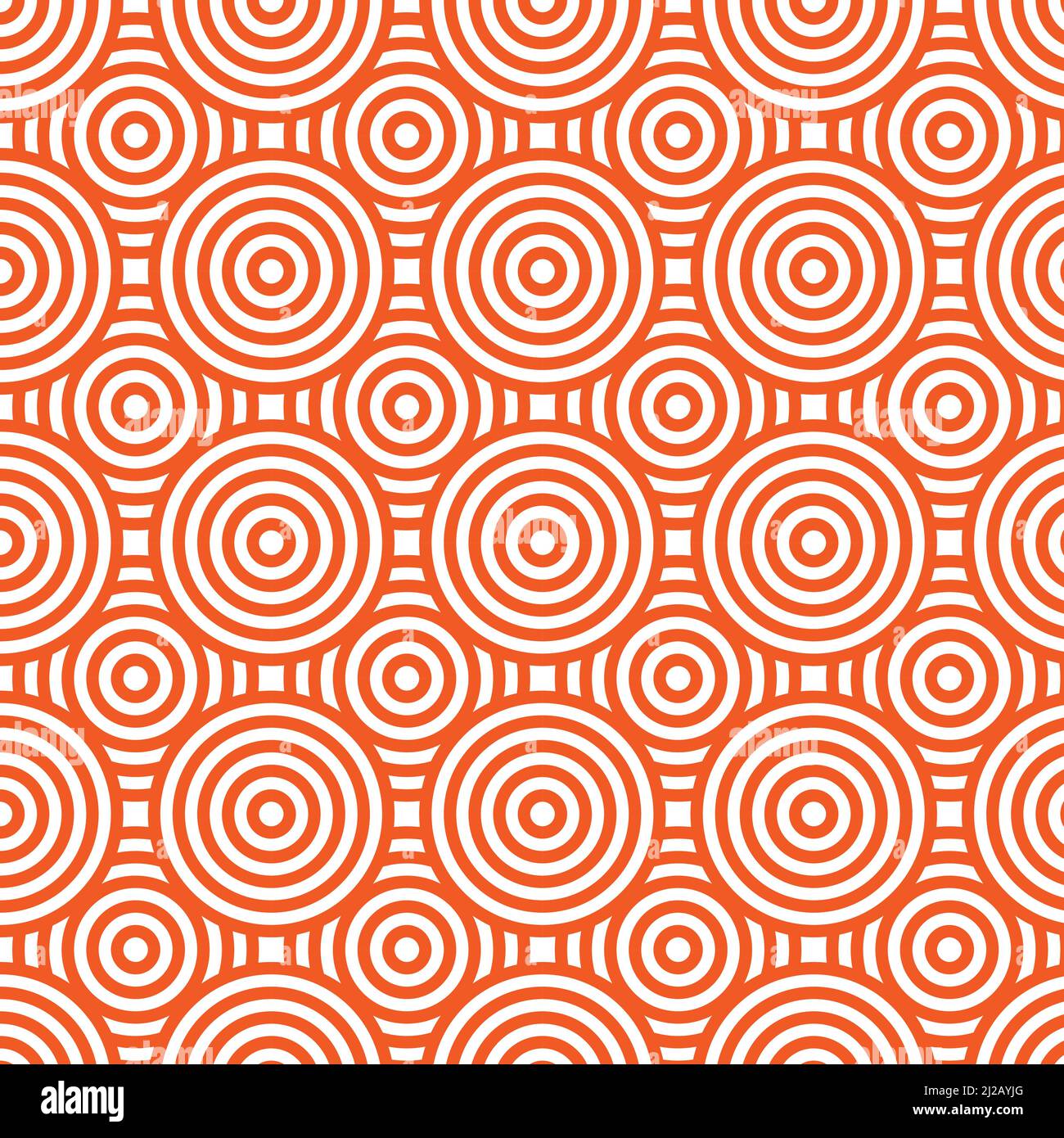 Pattern of orange circle on white background, Vector illustration Stock ...