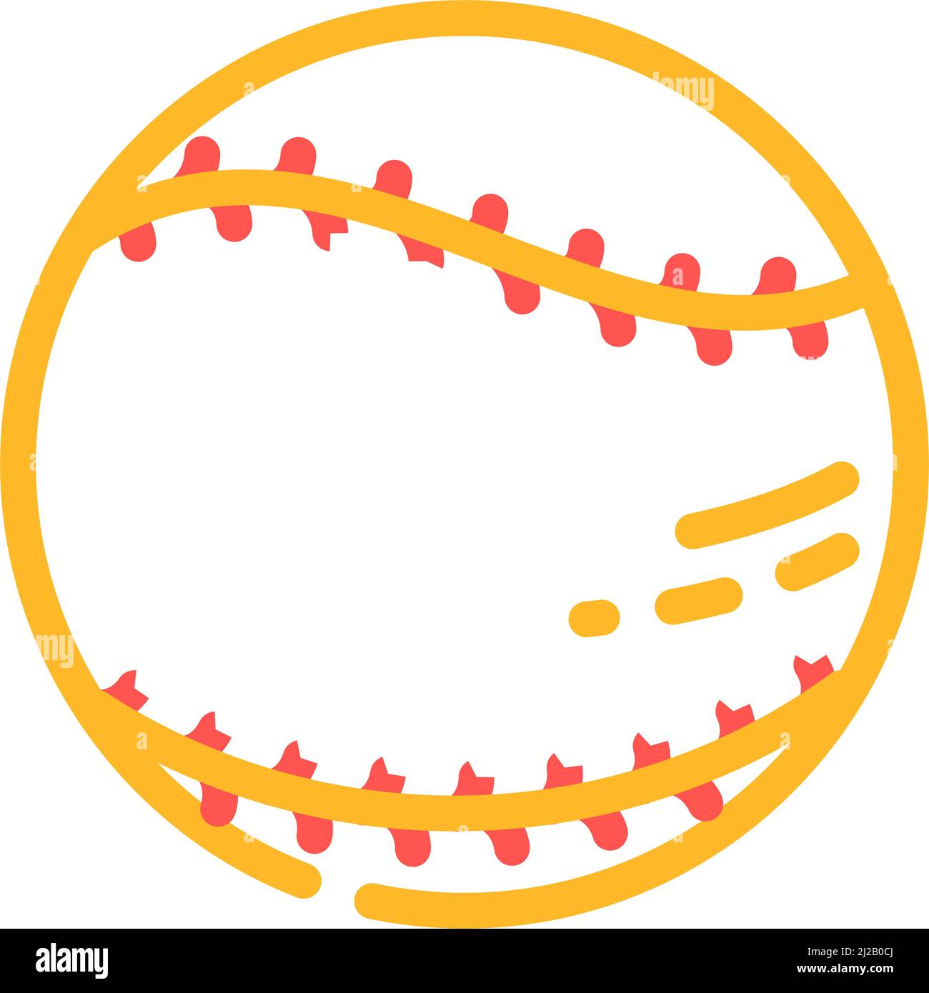 baseball ball color icon vector illustration Stock Vector Image & Art ...