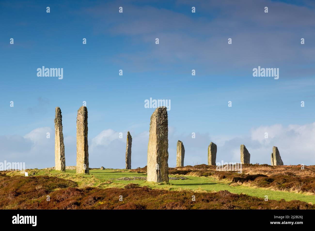 The Ring of Brodgar neolithic stone circle, Orkney, UK Stock Photo - Alamy