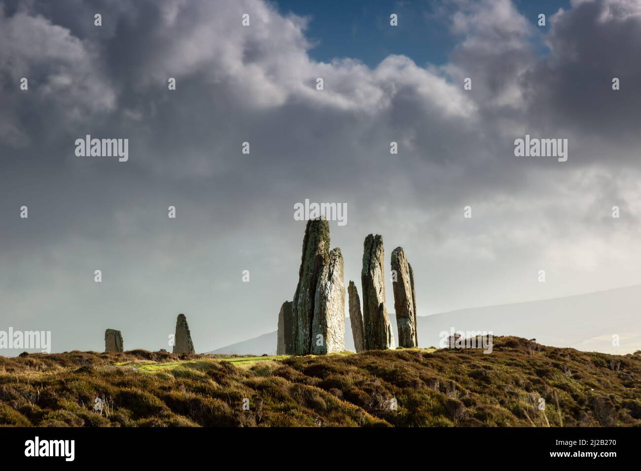 The Ring of Brodgar neolithic stone circle, Orkney, UK Stock Photo - Alamy