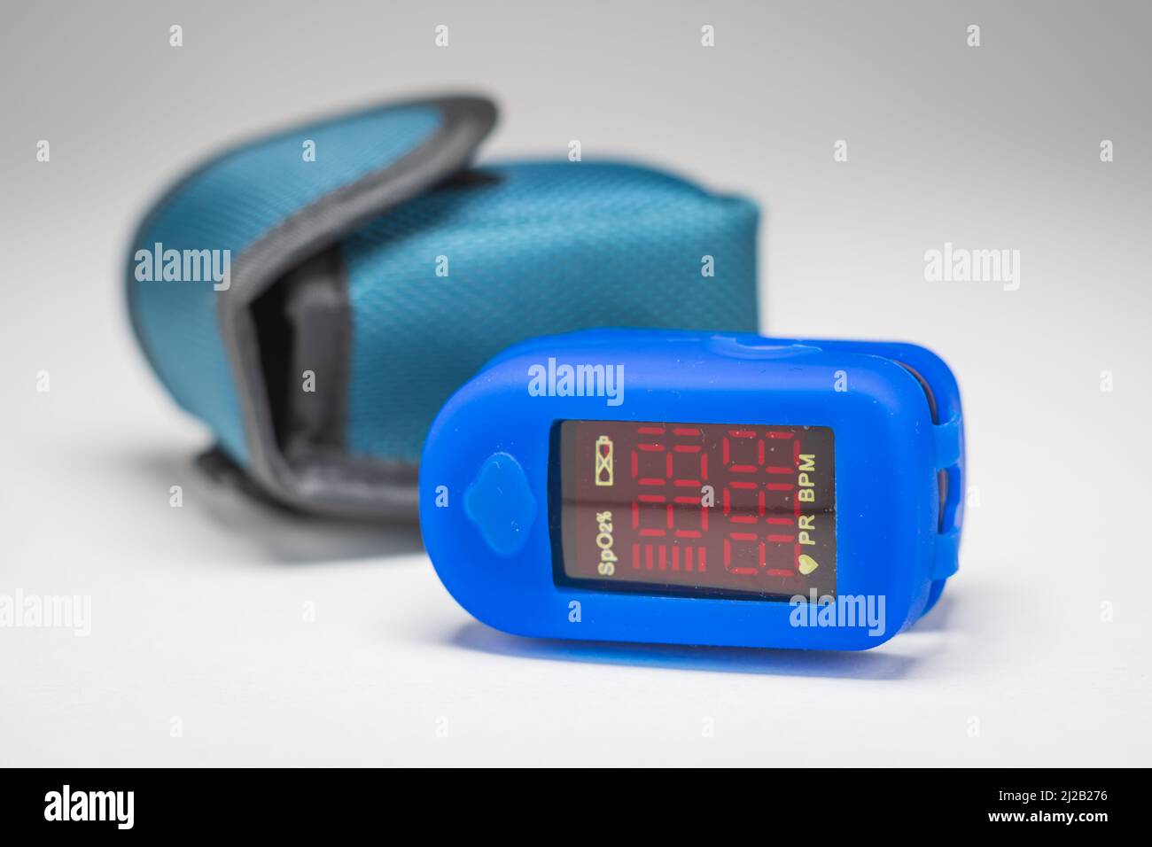 Pulse oximeter device isolated in England UK Stock Photo - Alamy
