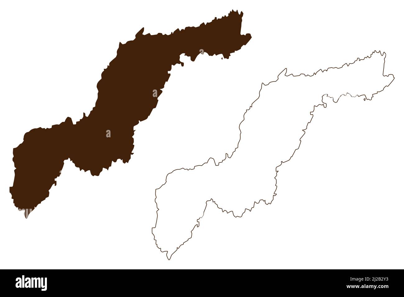 Ile du levant france Stock Vector Images - Alamy