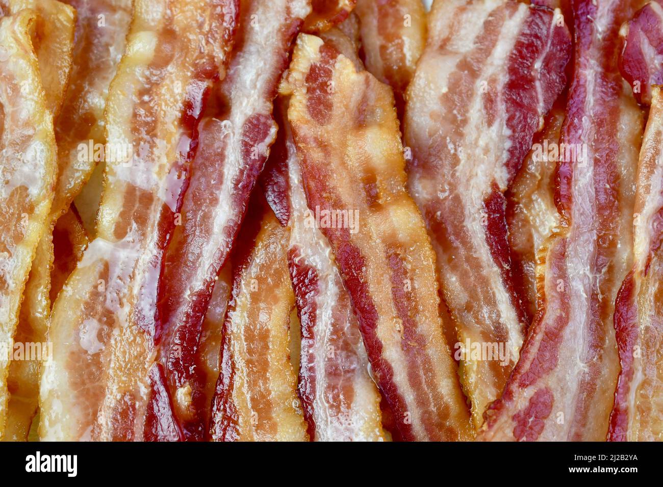 Full frame of bacon, top down view Stock Photo - Alamy