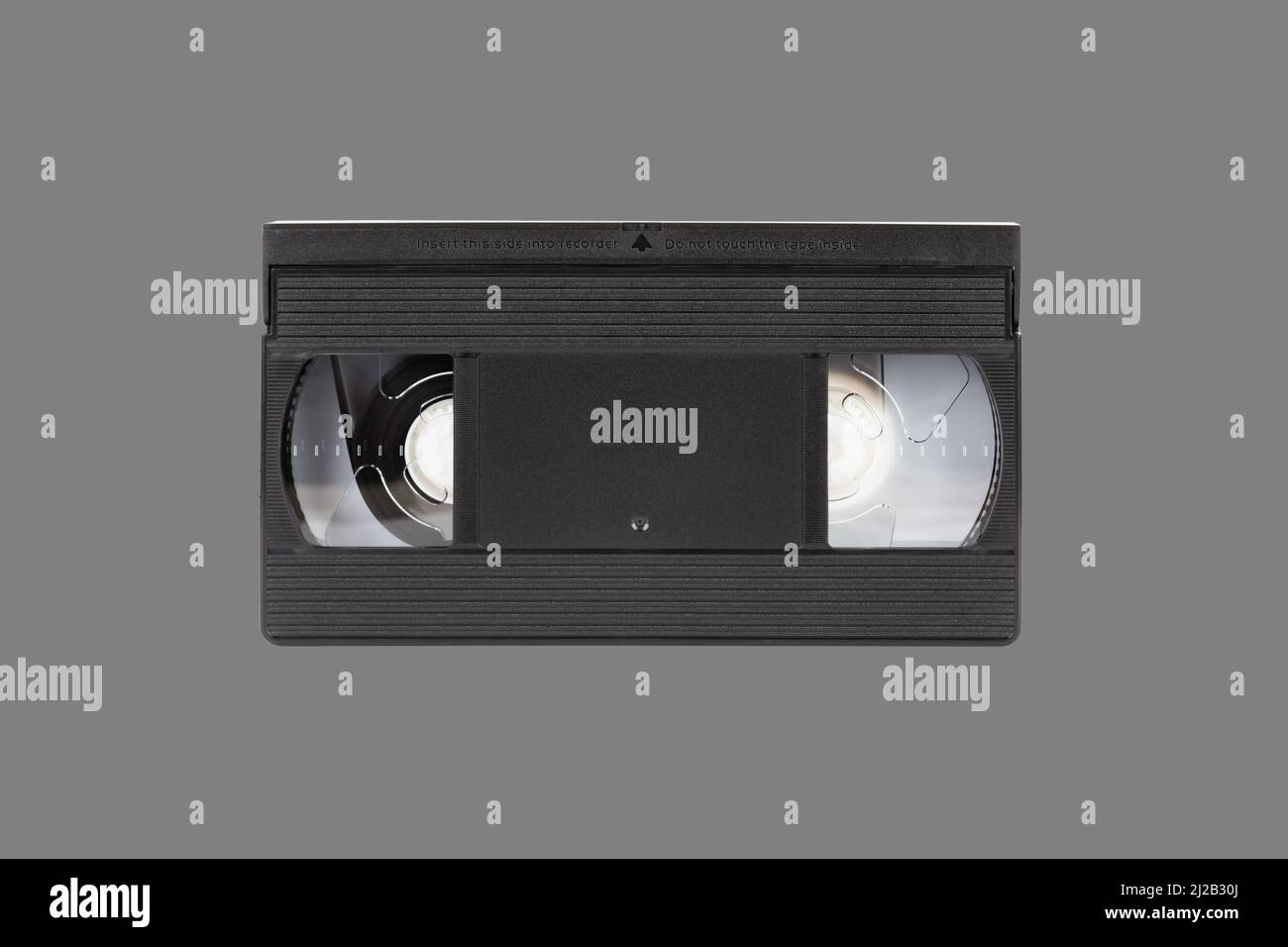 VHS videotape is isolated on a gray background front view Stock Photo ...