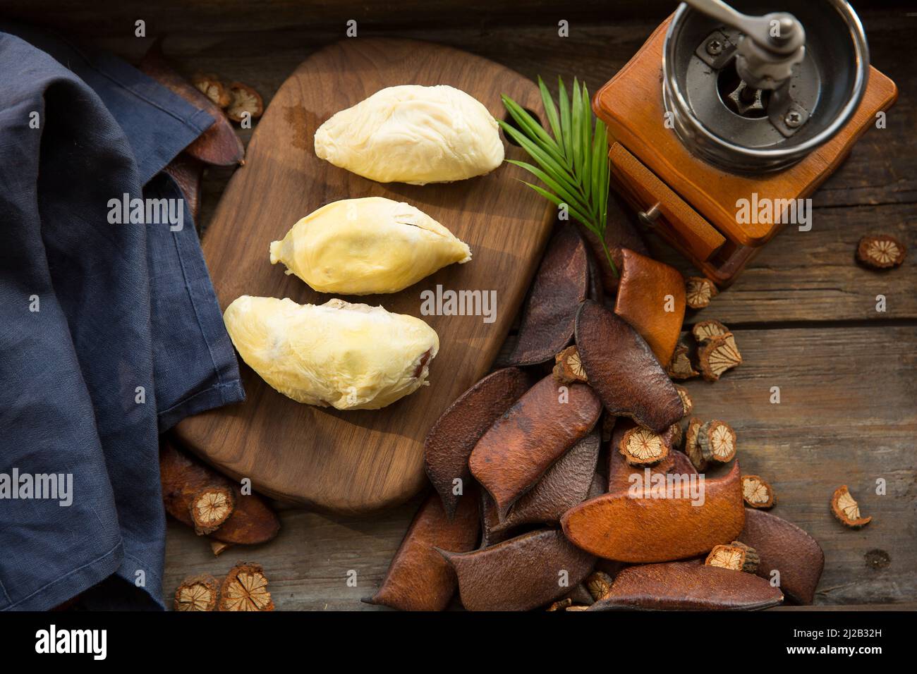 Open durian hi-res stock photography and images - Alamy