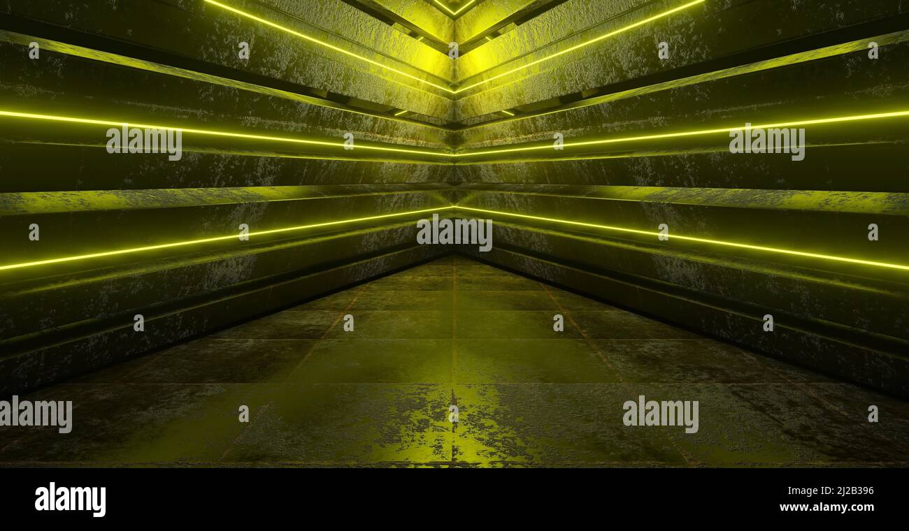 3d Wallpaper Empty Disco Floor
