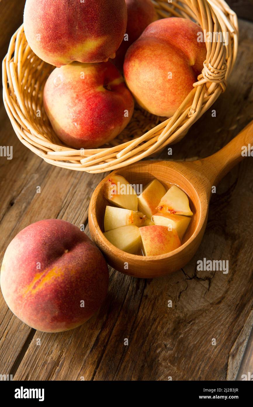 Asia peach hi-res stock photography and images - Alamy