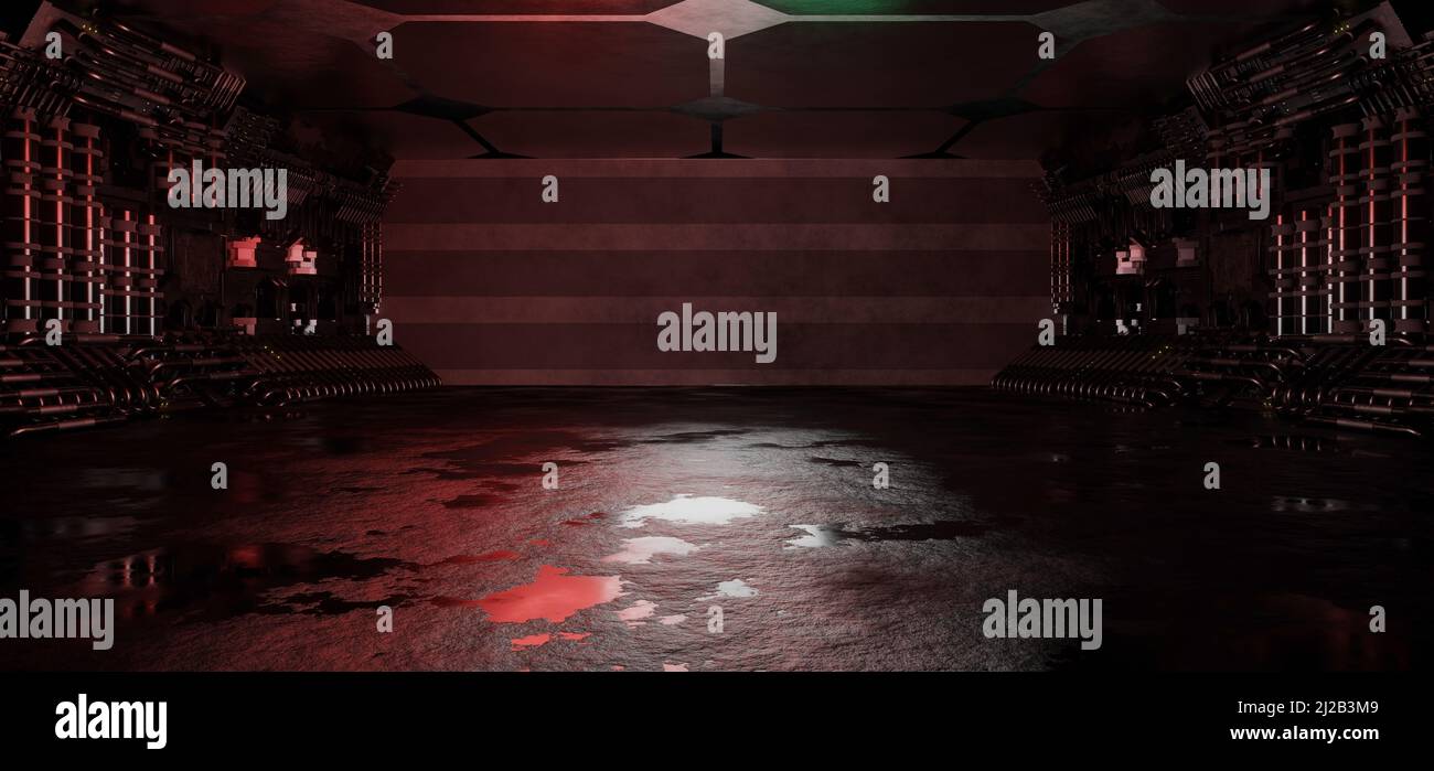 Extraterrestrial Cyber Hall Studio Cyber Future Stage Corridor Awesome ...