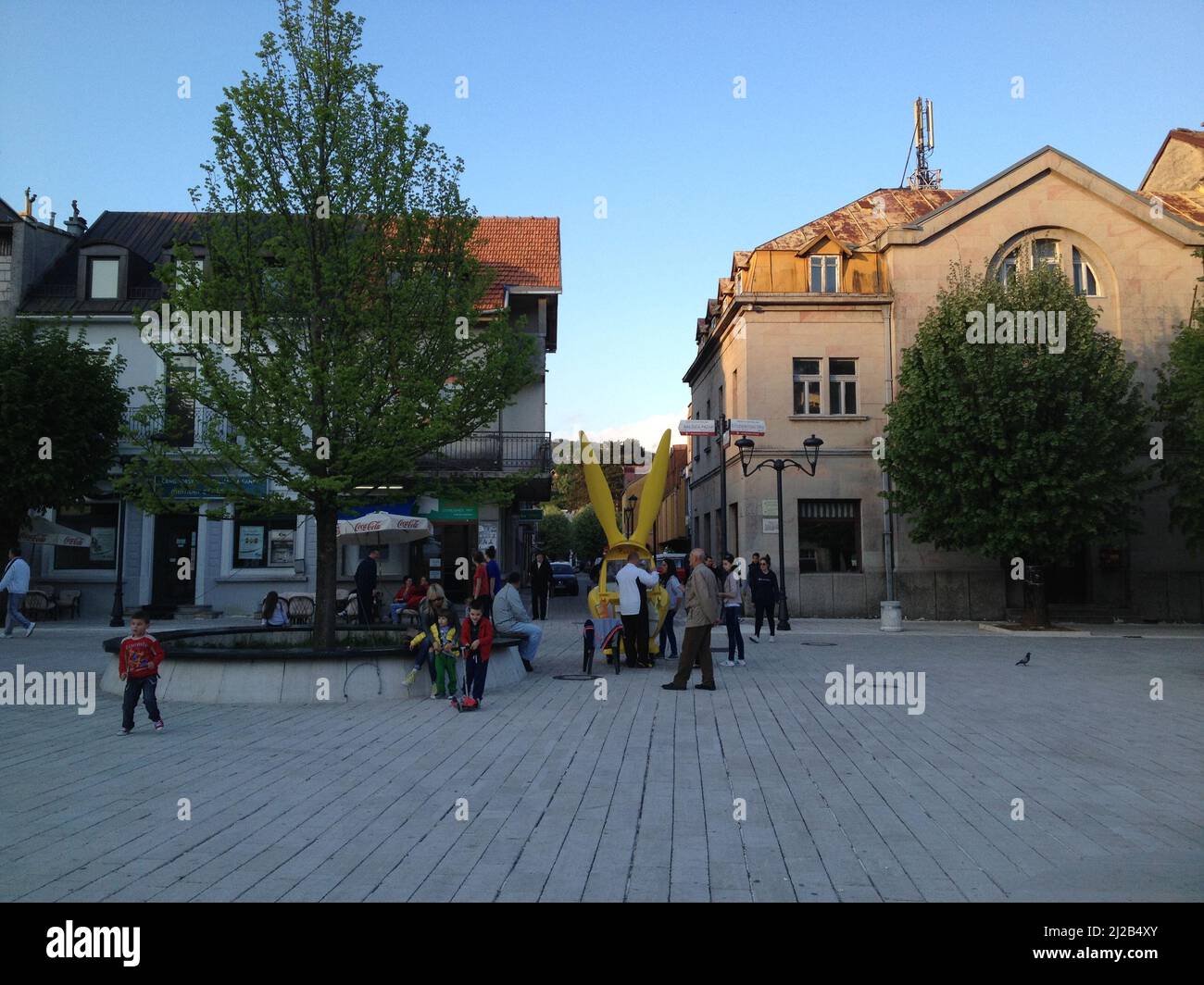Montenegro little square Stock Photo - Alamy