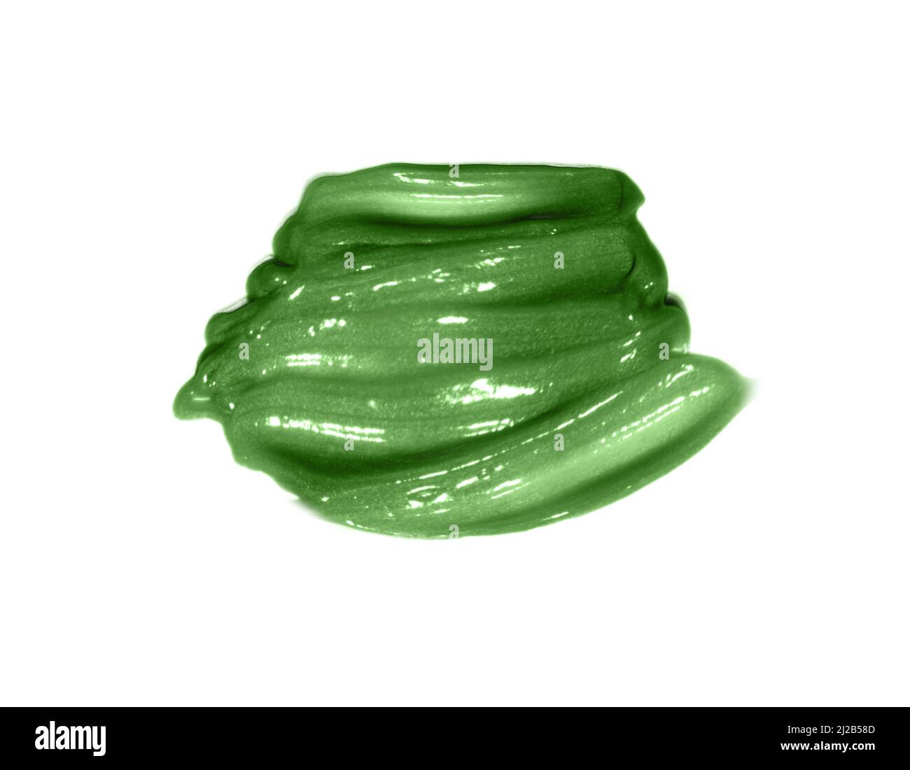 Cream sample on a white background Stock Photo - Alamy