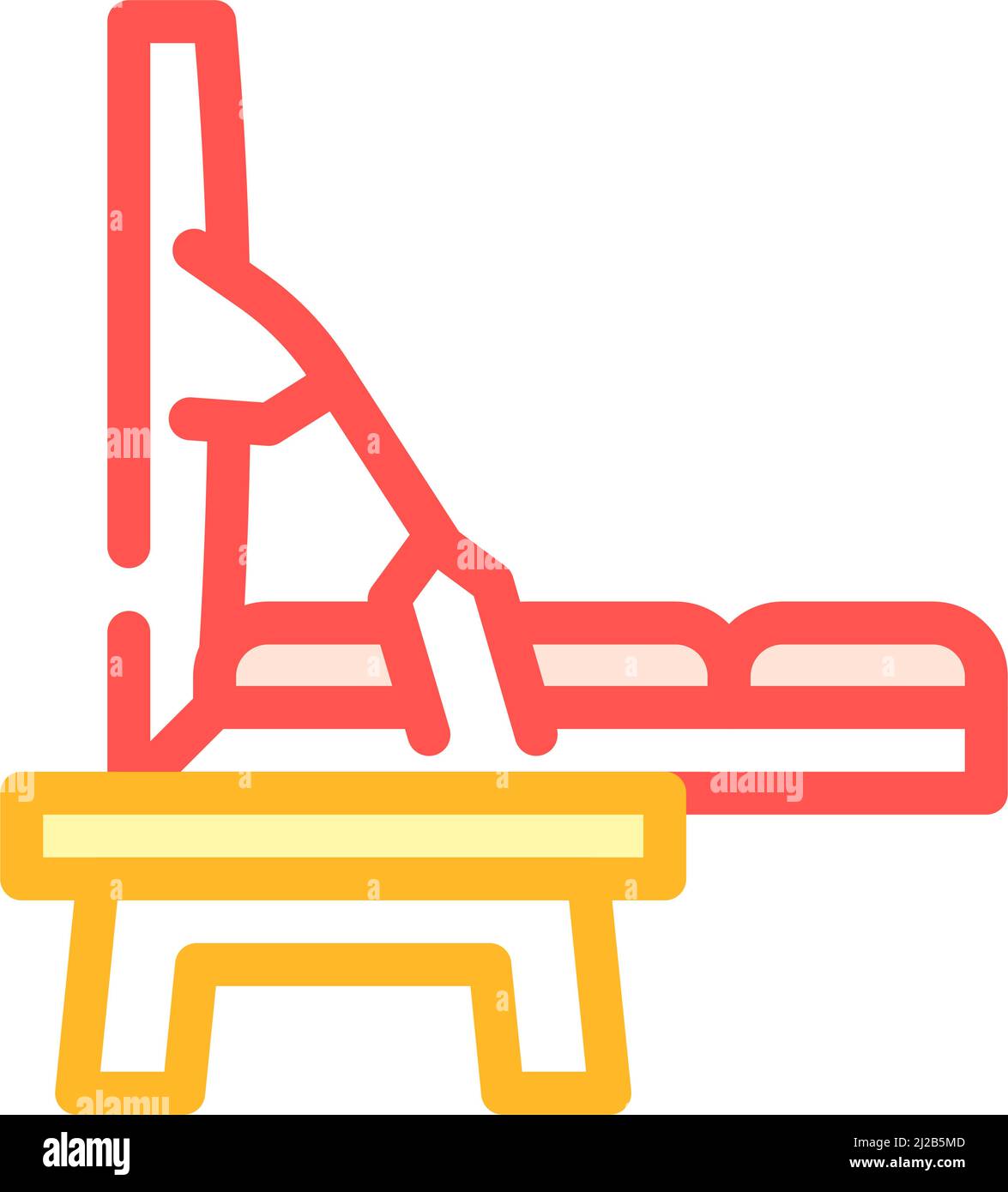 portable chair color icon vector illustration Stock Vector Image & Art ...