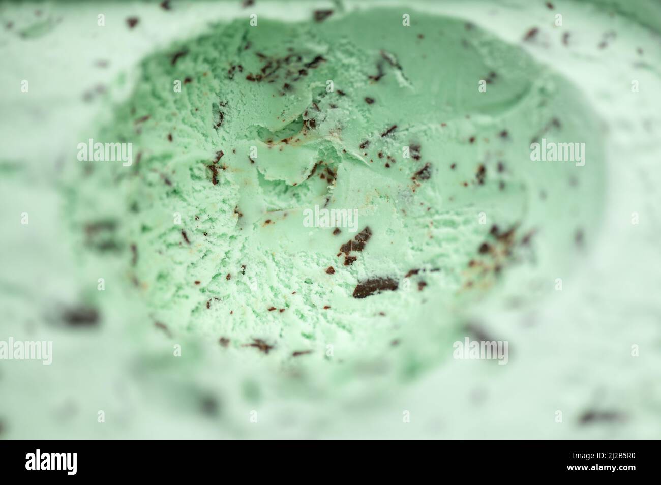 Mint Choc Chip Ice Cream Stock Photo - Alamy