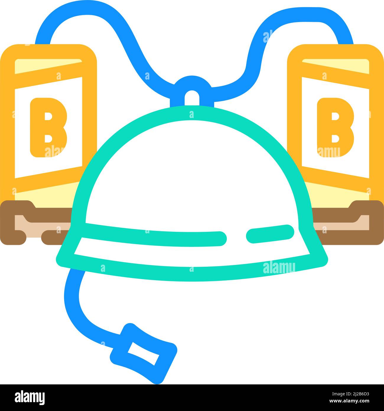 helmet with beer color icon vector illustration Stock Vector Image ...