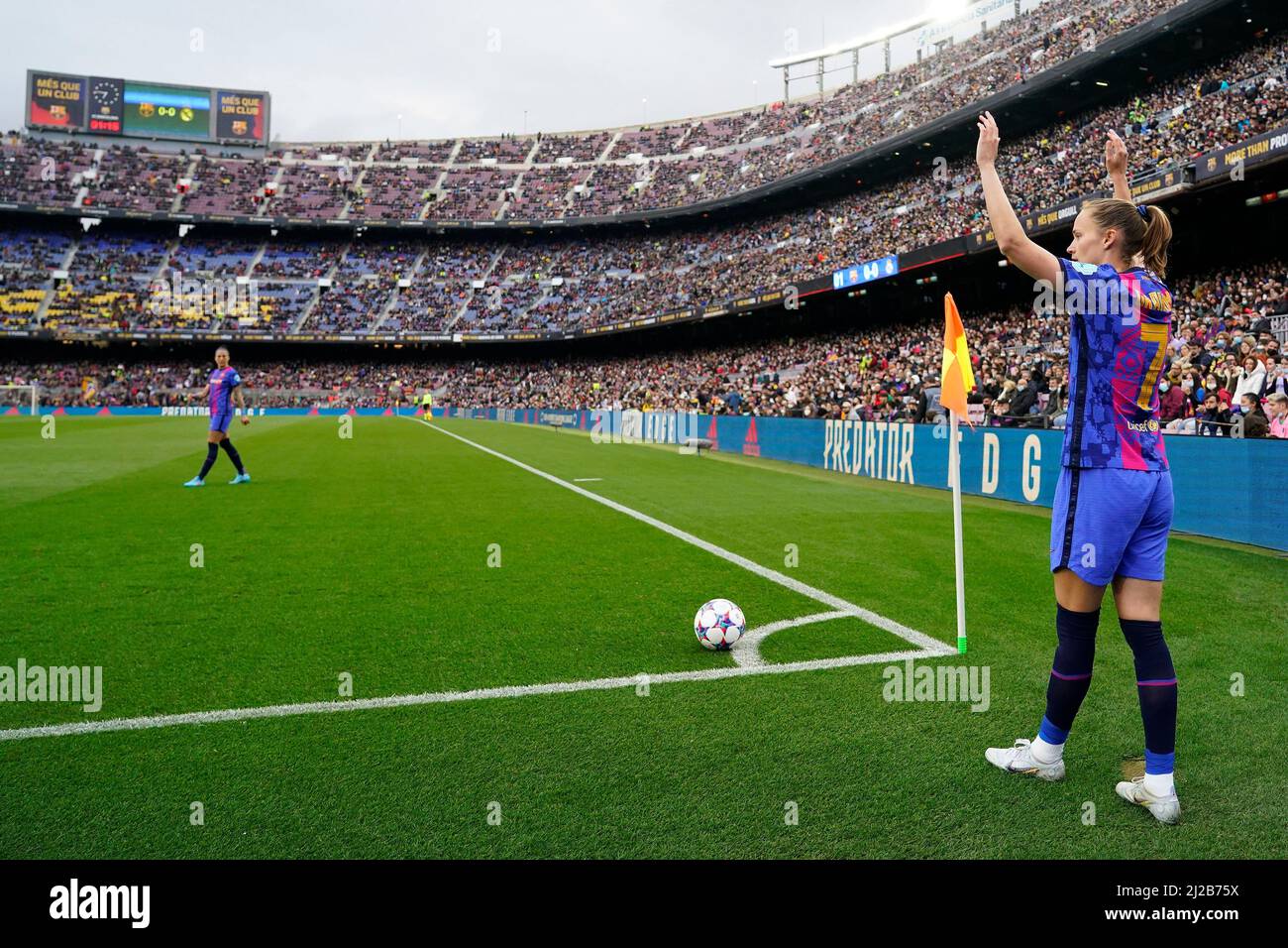 Caroline Graham Hansen of FC Barcelona during the UEFA WomenÕs ...
