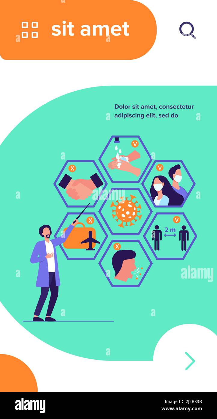 Doctor presenting tips for protection from coronavirus and epidemic ...