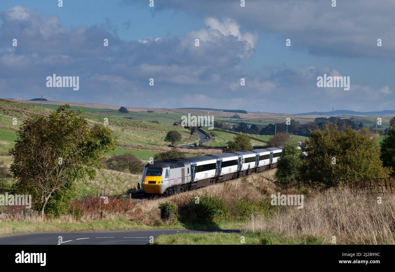 An East Coast Intercity 125 ( High speed train) at Denton on the Tyne ...