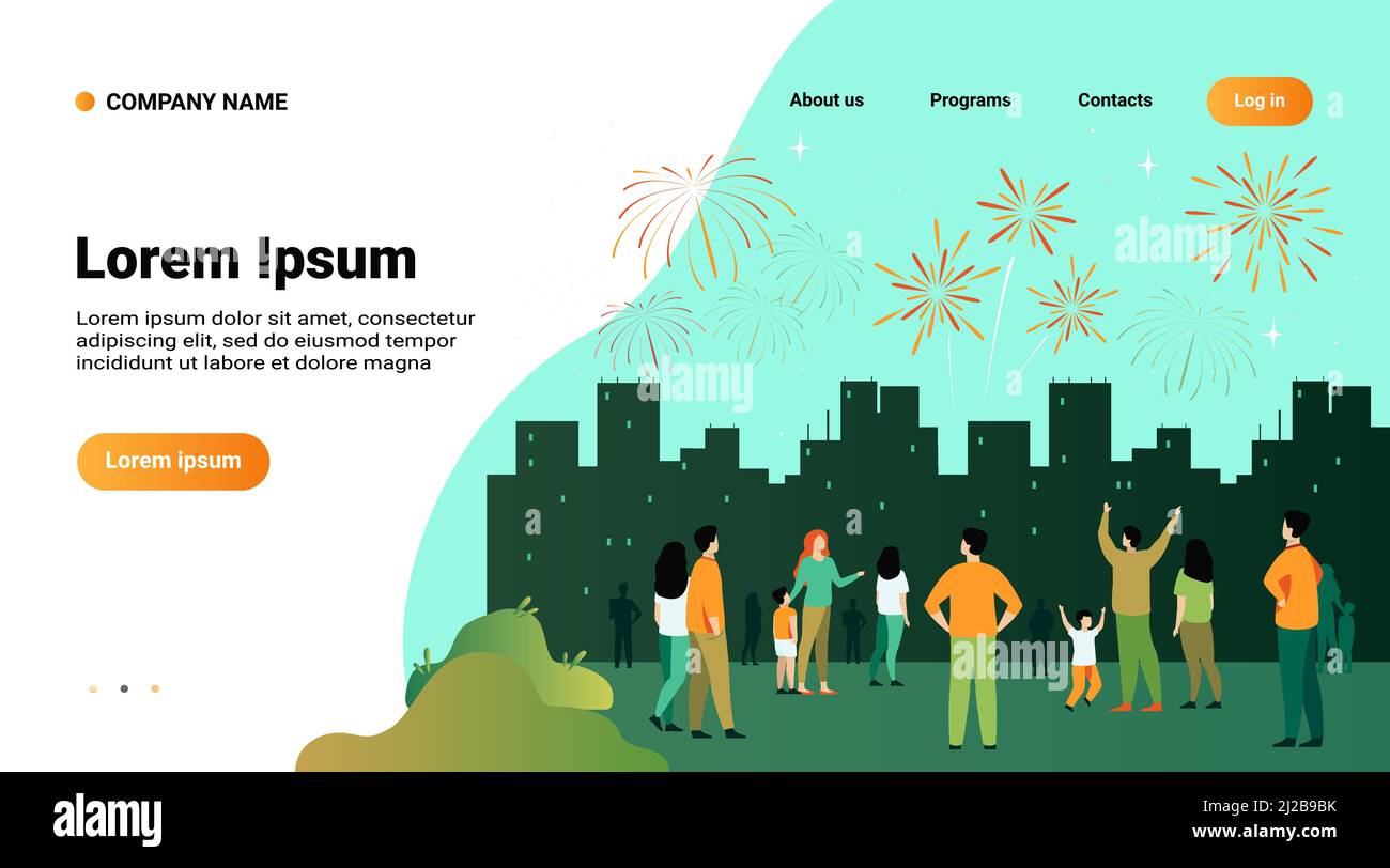 City event crowd Stock Vector Images - Alamy