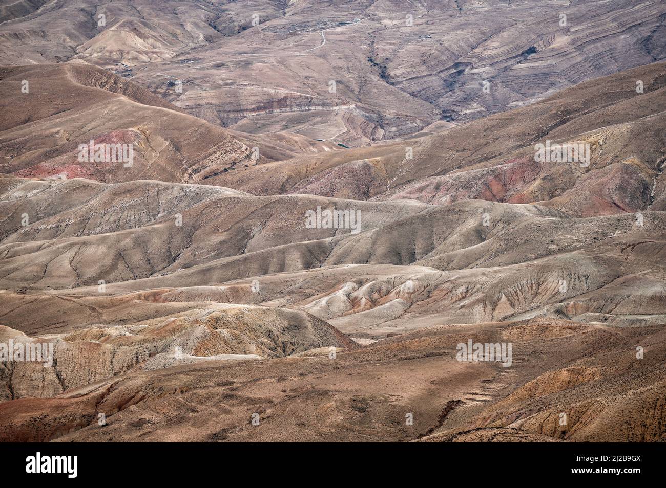 Beautiful desert mountains landscape. The mountains of Edom between ...