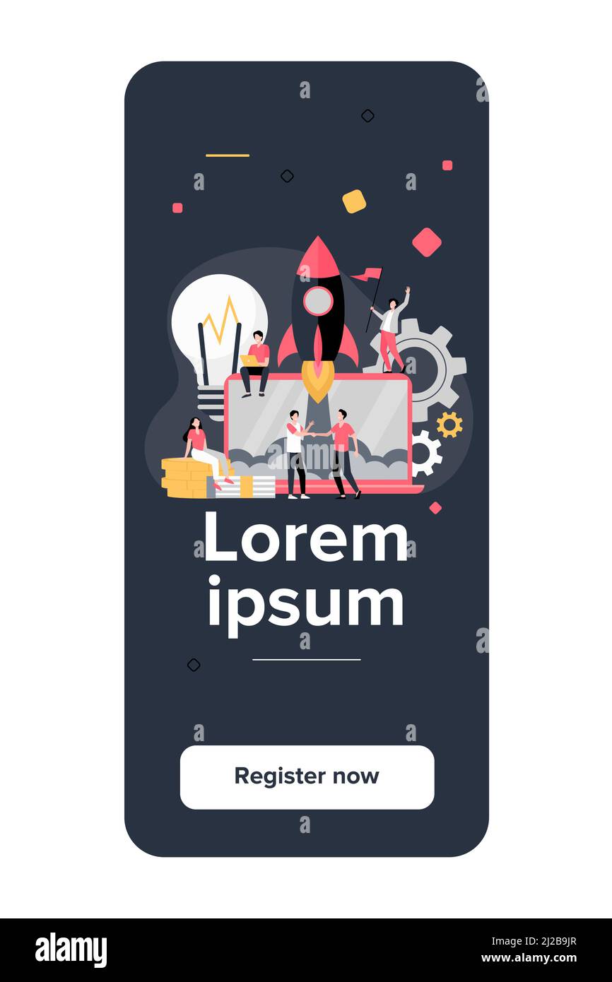 Celebrating launch Stock Vector Images - Alamy