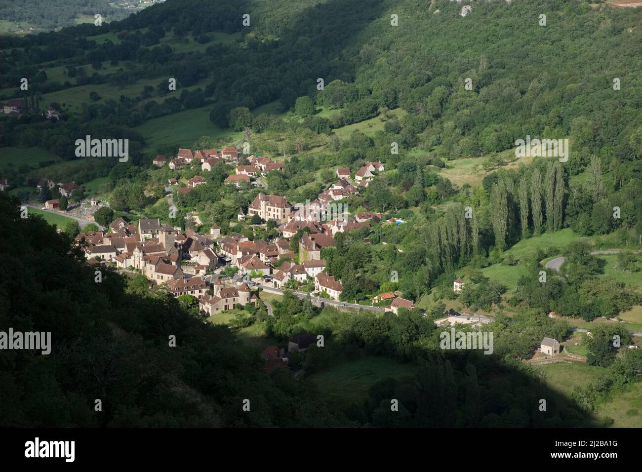 Overview of the cirque and the village of Autoire awarded the French ...