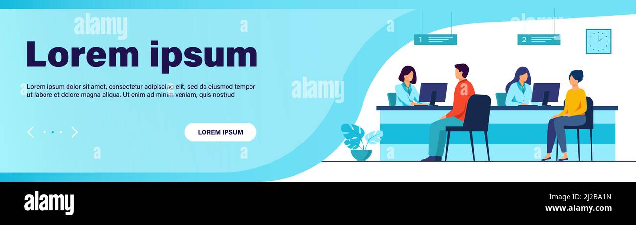 Finance managers working with clients isolated flat vector illustration ...