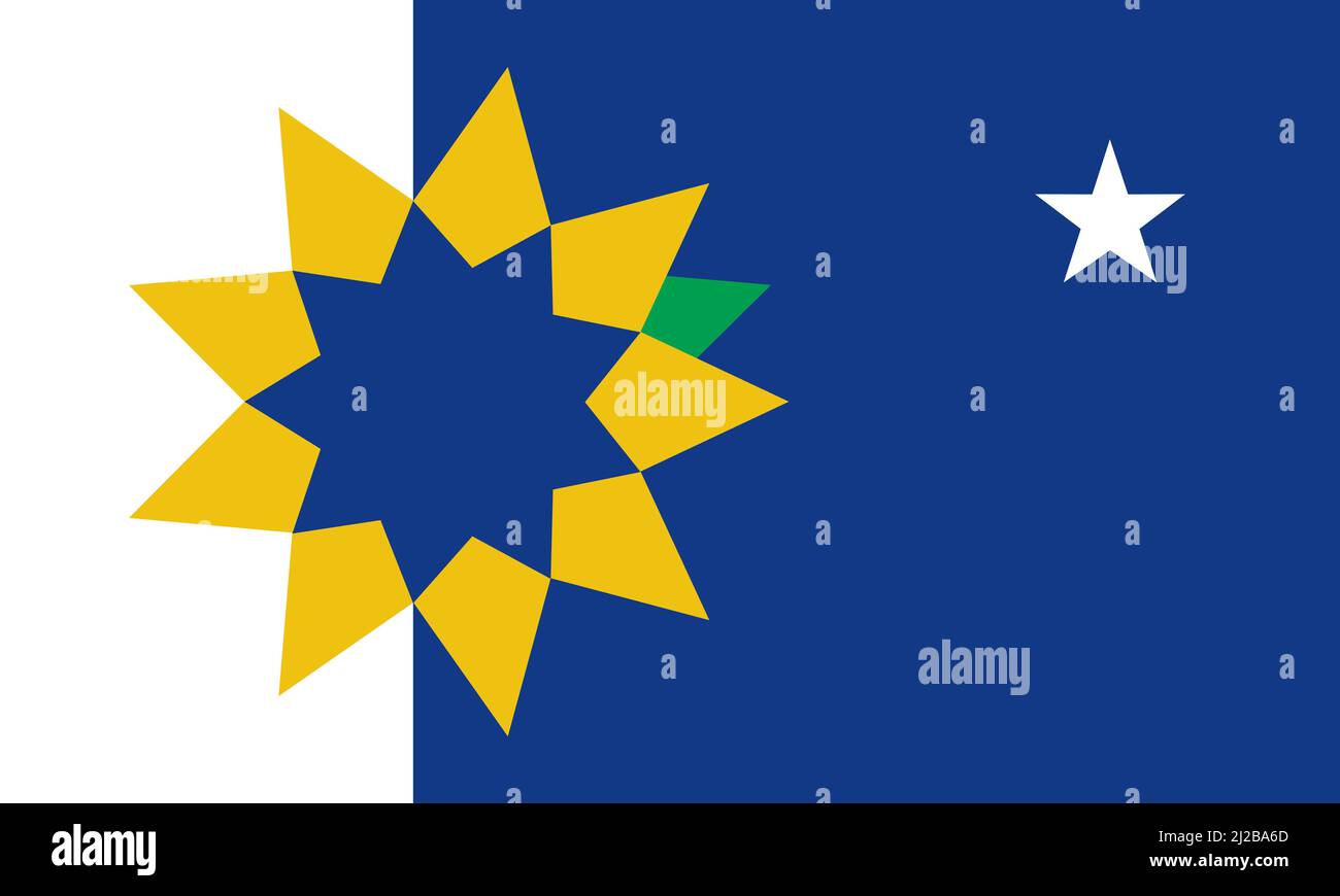 Top view of flag Topeka, Kansas, untied states of America. USA patriot ...