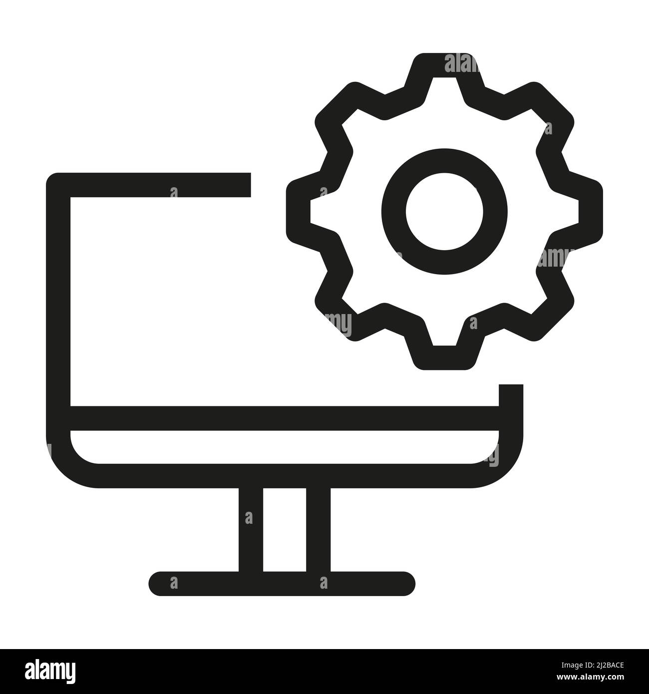 Computer settings icon in Cut Out Stock Images & Pictures - Alamy