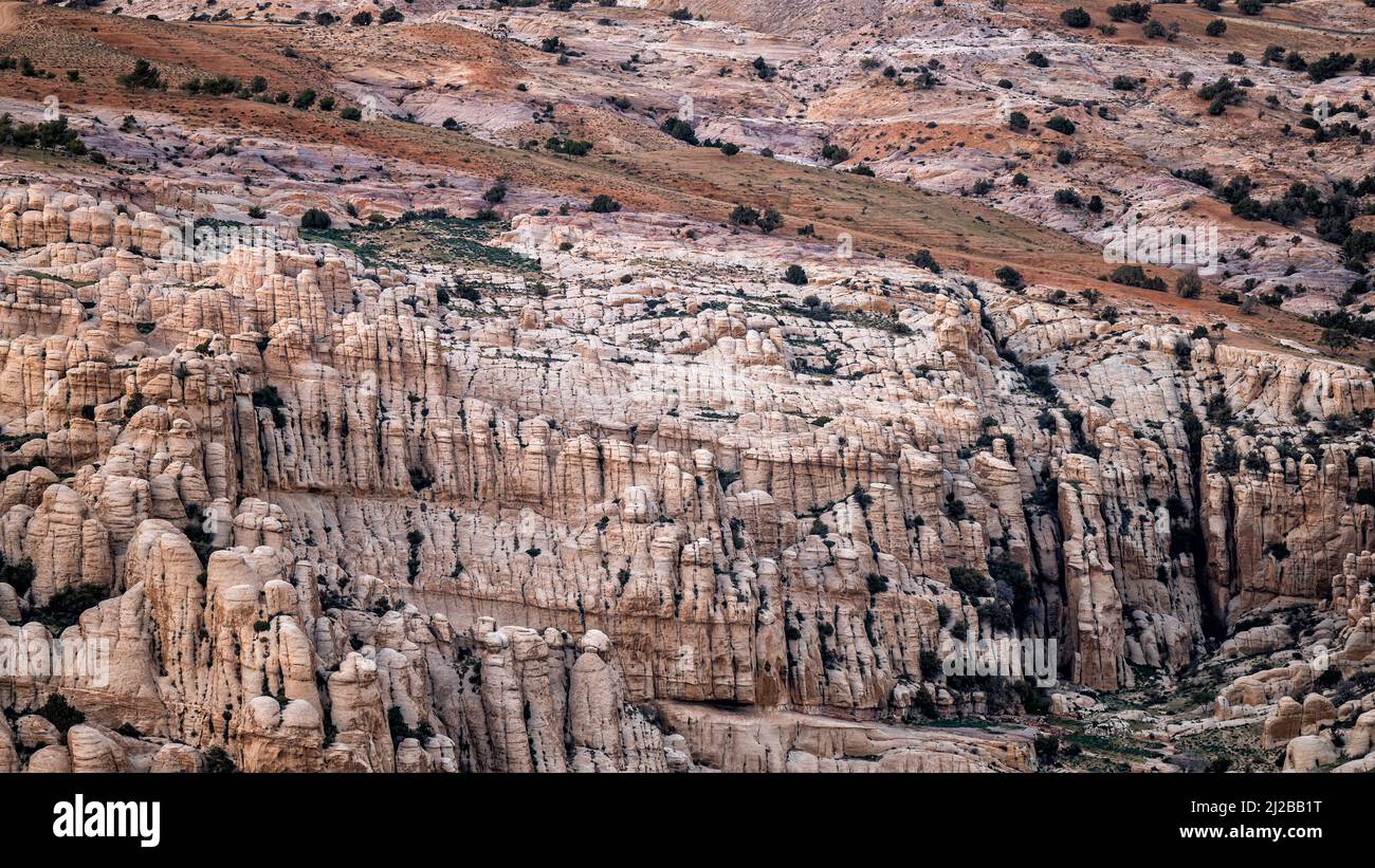Beautiful desert mountains landscape. The mountains of Edom between ...
