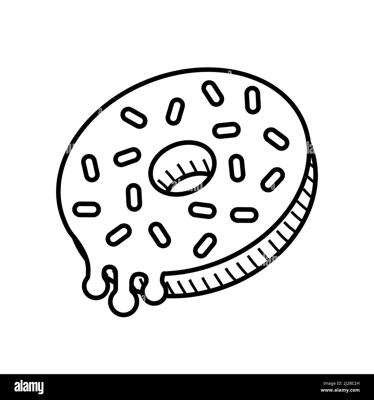 Doughnut donut shop Black and White Stock Photos & Images - Alamy