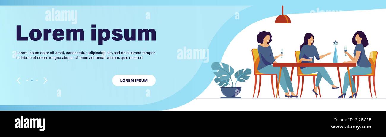 Female friends cafe Stock Vector Images - Alamy