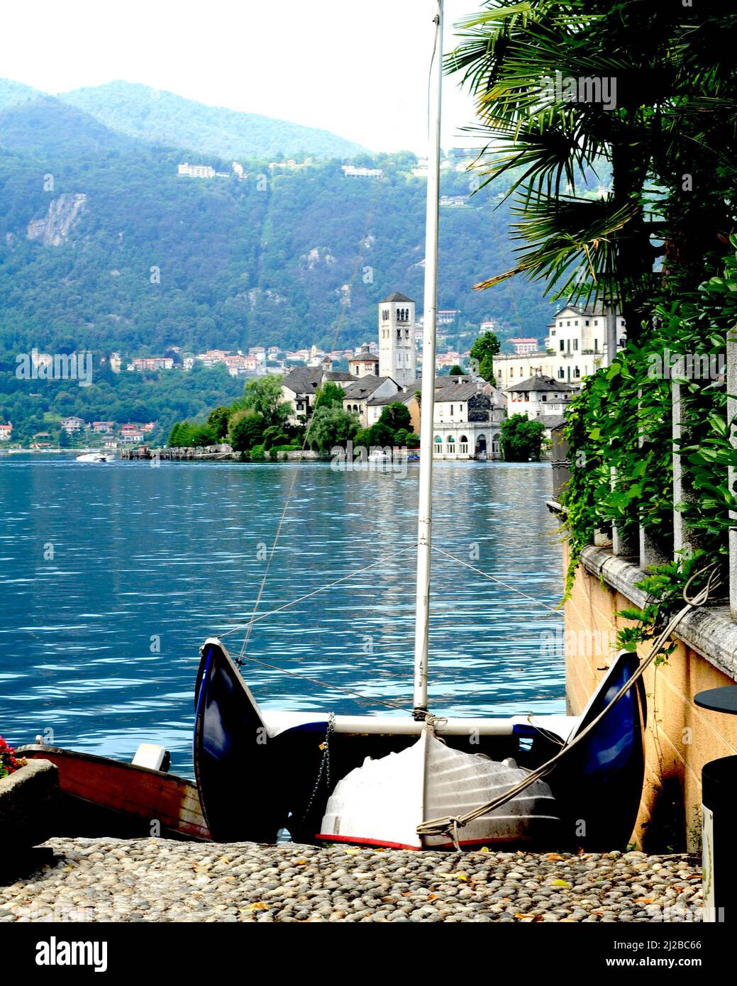 Summer day in Lago Orta Stock Photo - Alamy