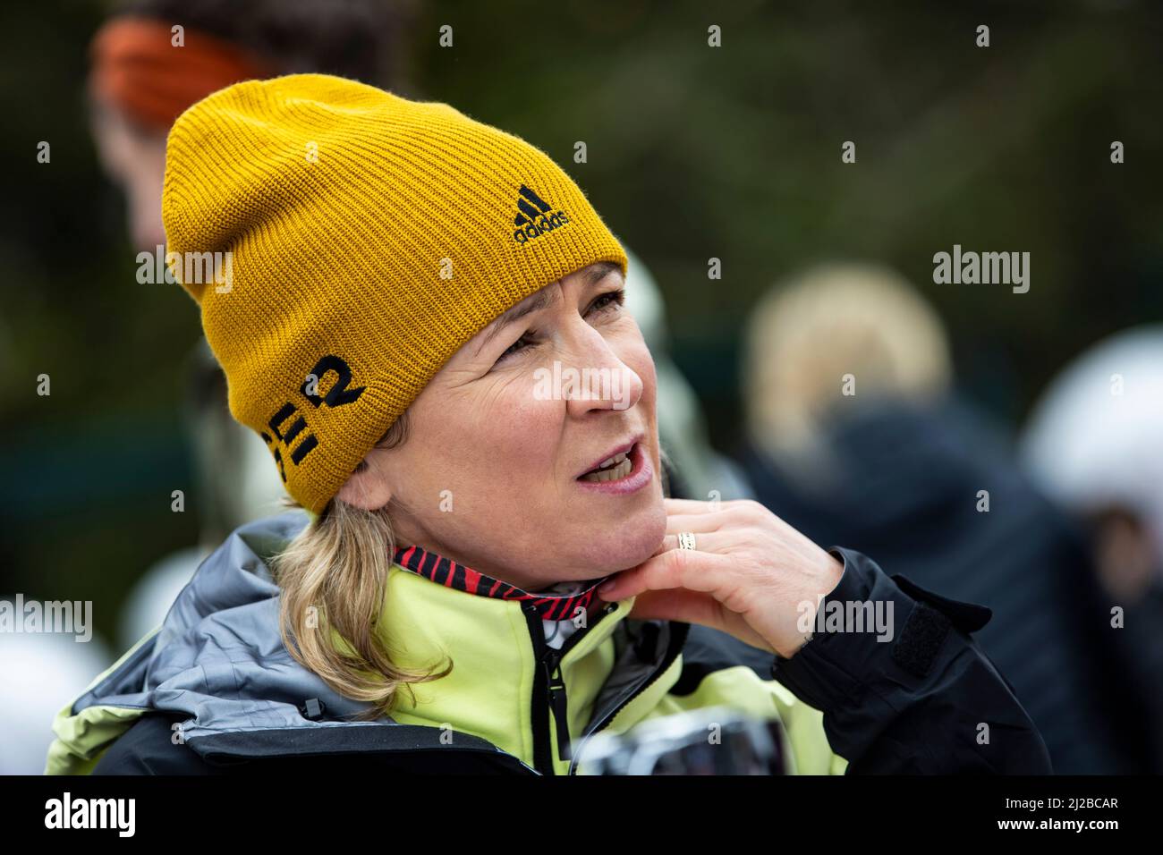 Rust, Germany. 31st Mar, 2022. Speed skater Claudia Pechstein at the ...