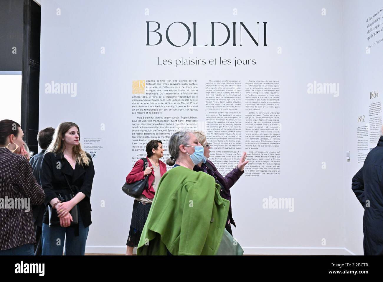 The Boldini exhibition in Paris, France on March 28, 2022. From March ...
