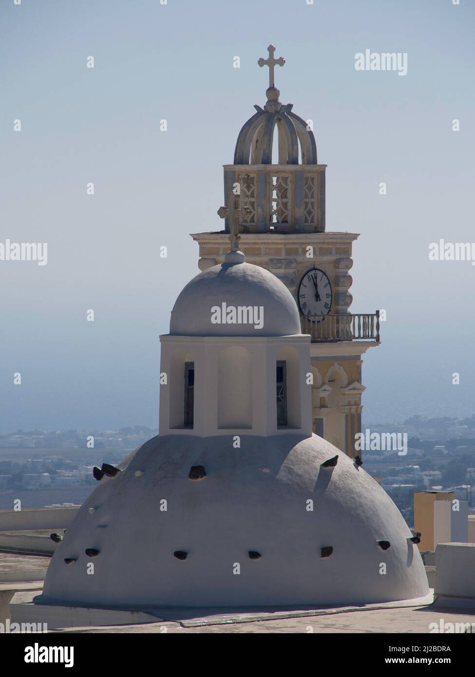 the greek island sanotrini Stock Photo - Alamy