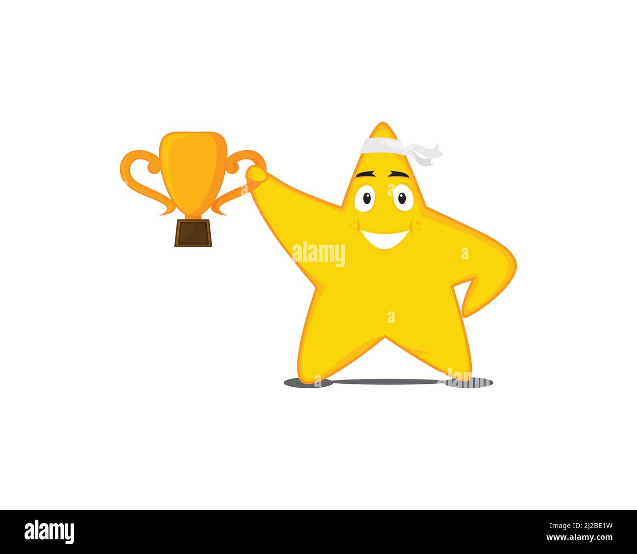 A Champion Star Holding a Trophy Stock Vector Image & Art - Alamy