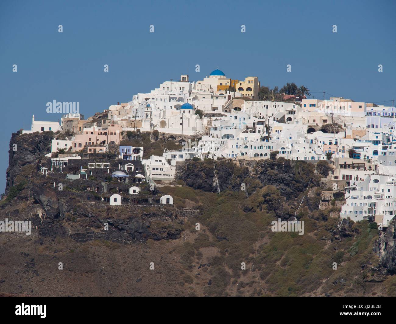 the greek island sanotrini Stock Photo - Alamy