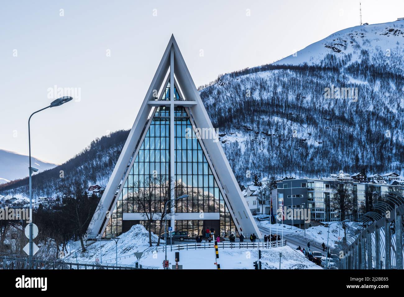 Tromso, Norway, March 6th 2022: Tromsdalen Church or the Arctic ...