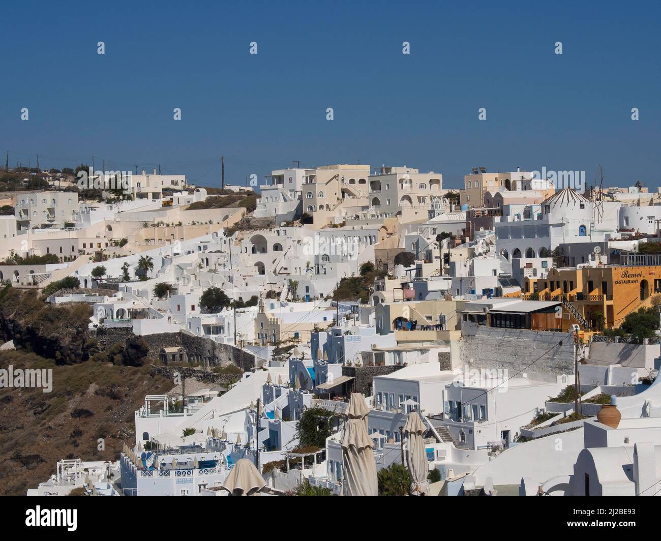 the greek island sanotrini Stock Photo - Alamy