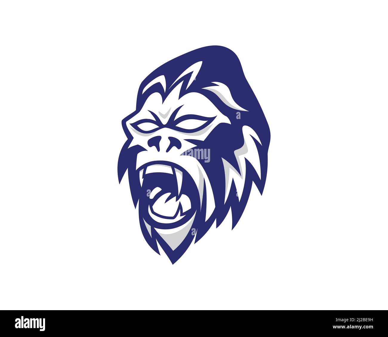 Gorilla head Stock Vector Images - Alamy