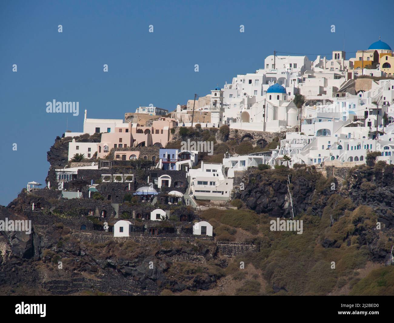 the greek island sanotrini Stock Photo - Alamy