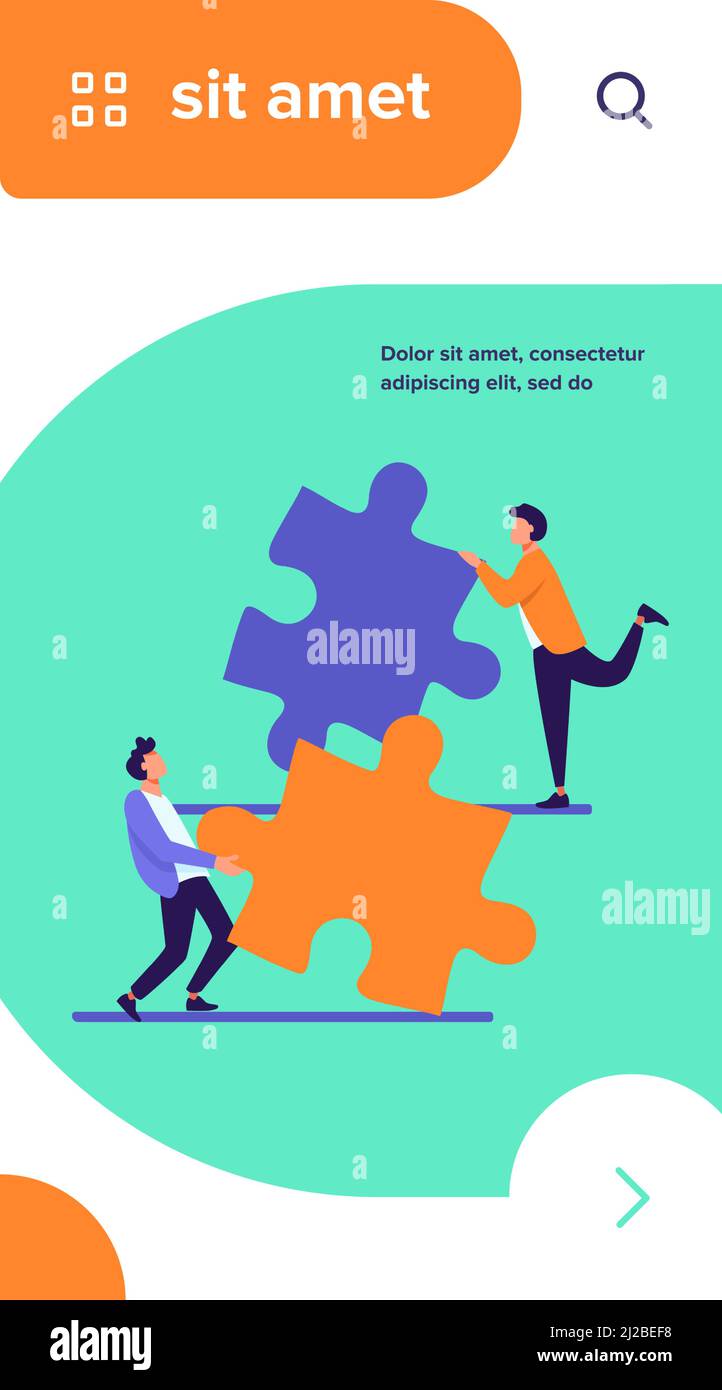 Two connecting parts Stock Vector Images - Alamy