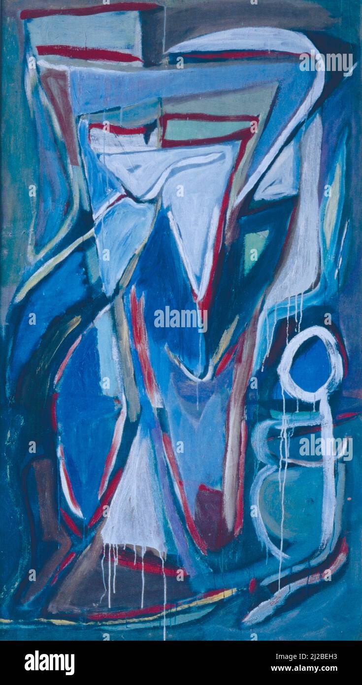 Untitled, painting by Dutch artist Bram van Velde, 1965 Stock Photo - Alamy