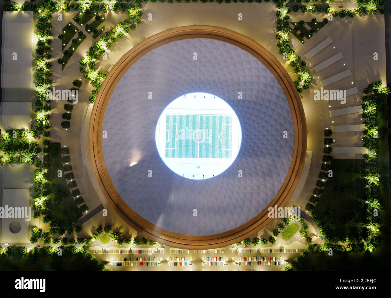 Lusail stadium birds eye view hi-res stock photography and images - Alamy