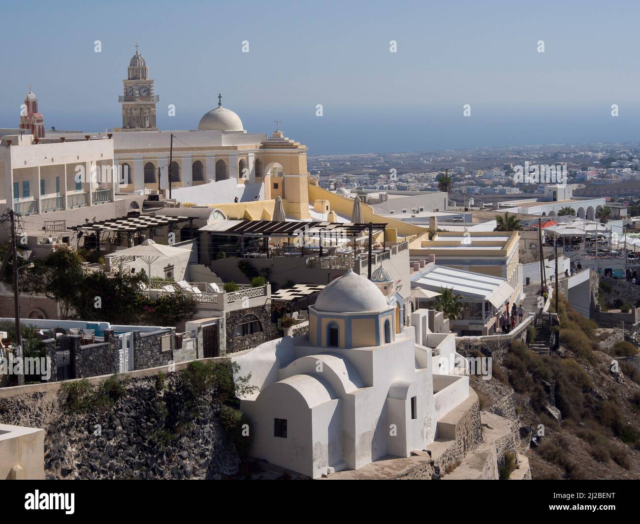 the greek island sanotrini Stock Photo - Alamy