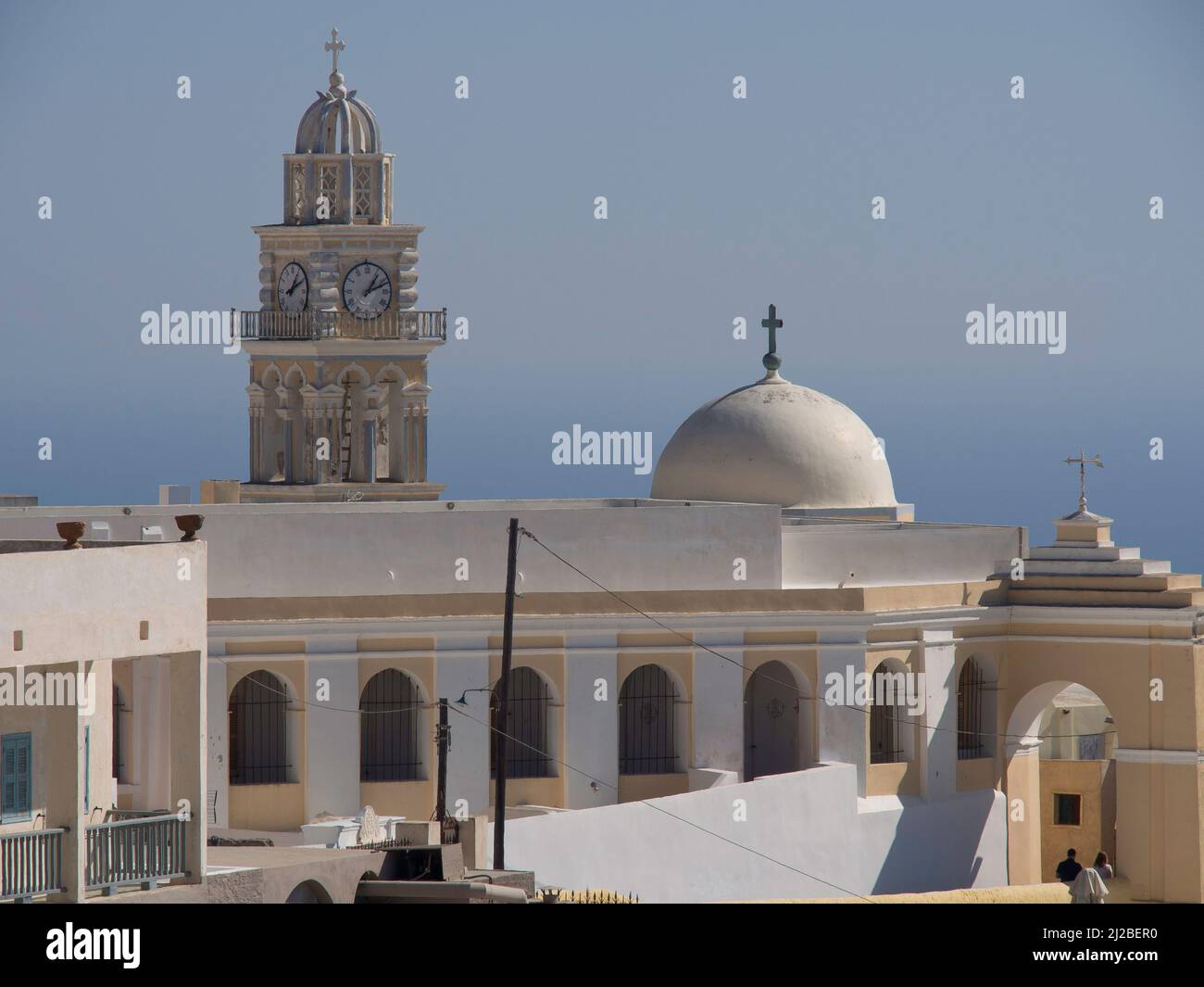 the greek island sanotrini Stock Photo - Alamy