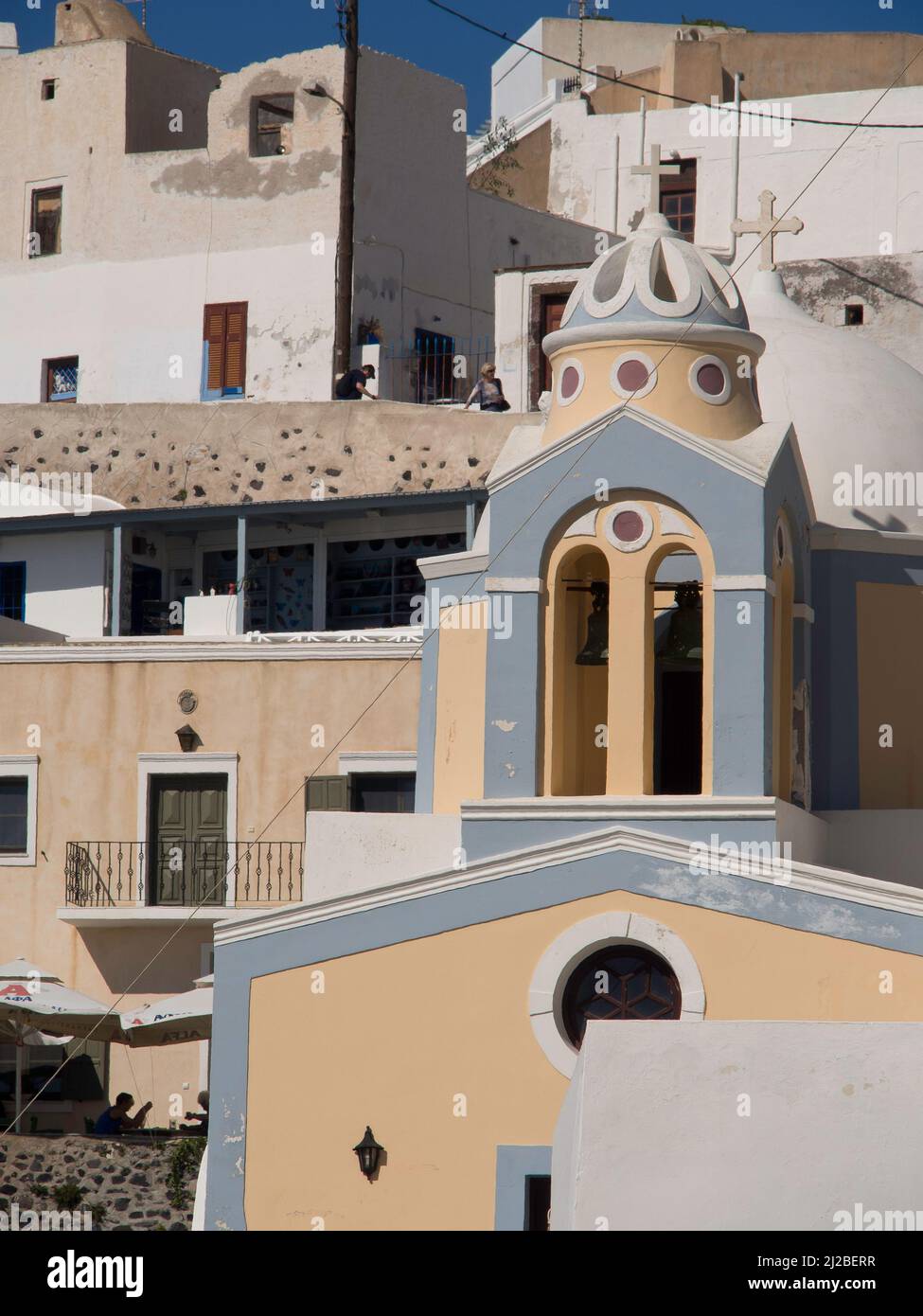 the greek island sanotrini Stock Photo - Alamy