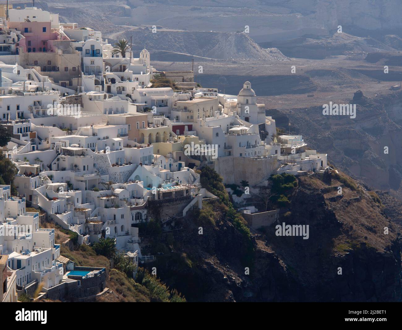 the greek island sanotrini Stock Photo - Alamy