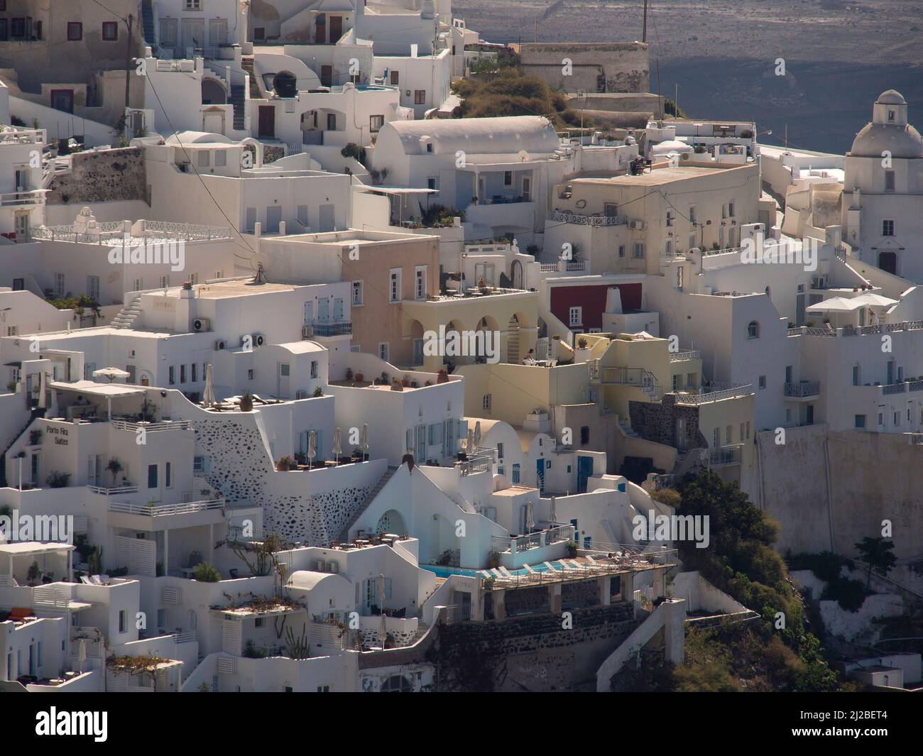 the greek island sanotrini Stock Photo - Alamy