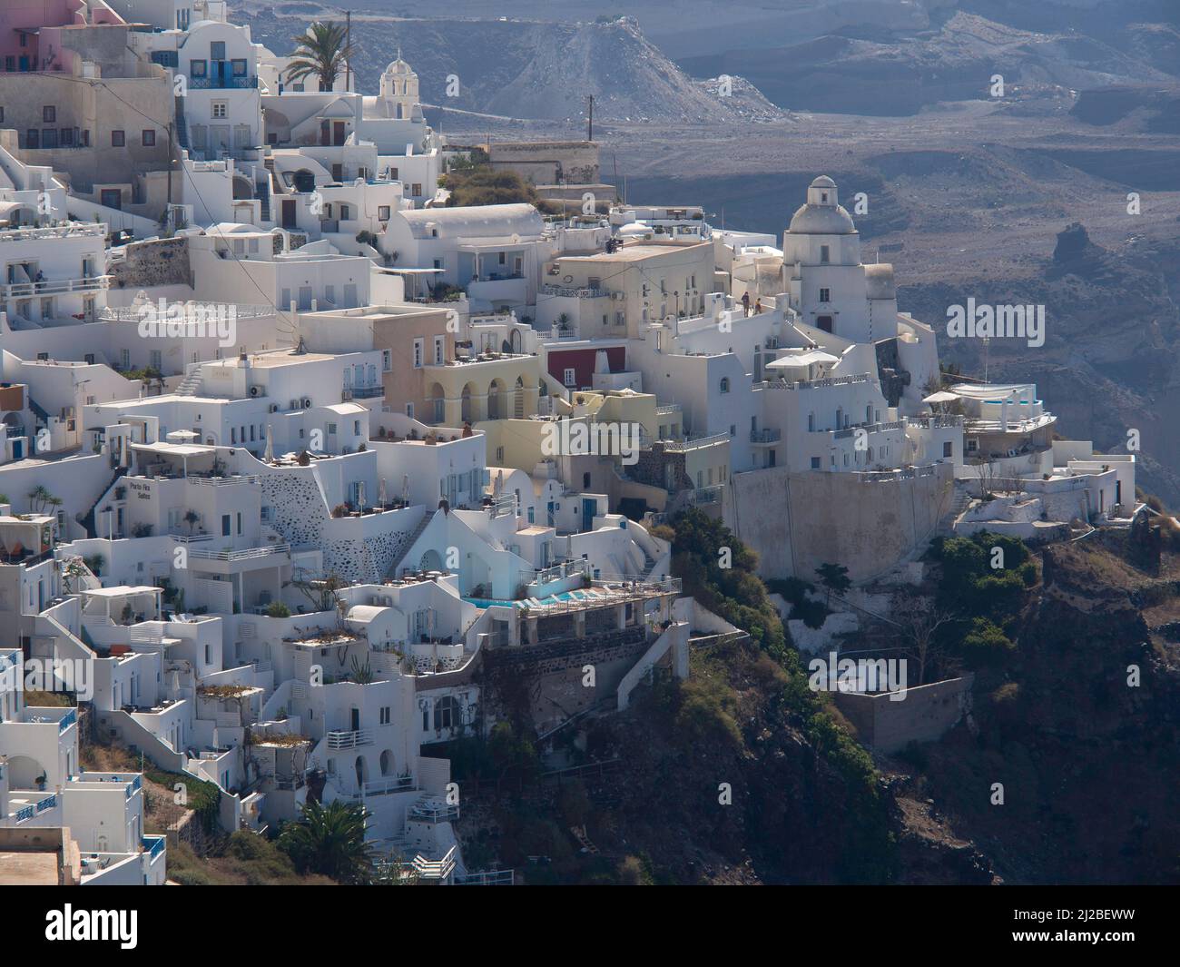 the greek island sanotrini Stock Photo - Alamy
