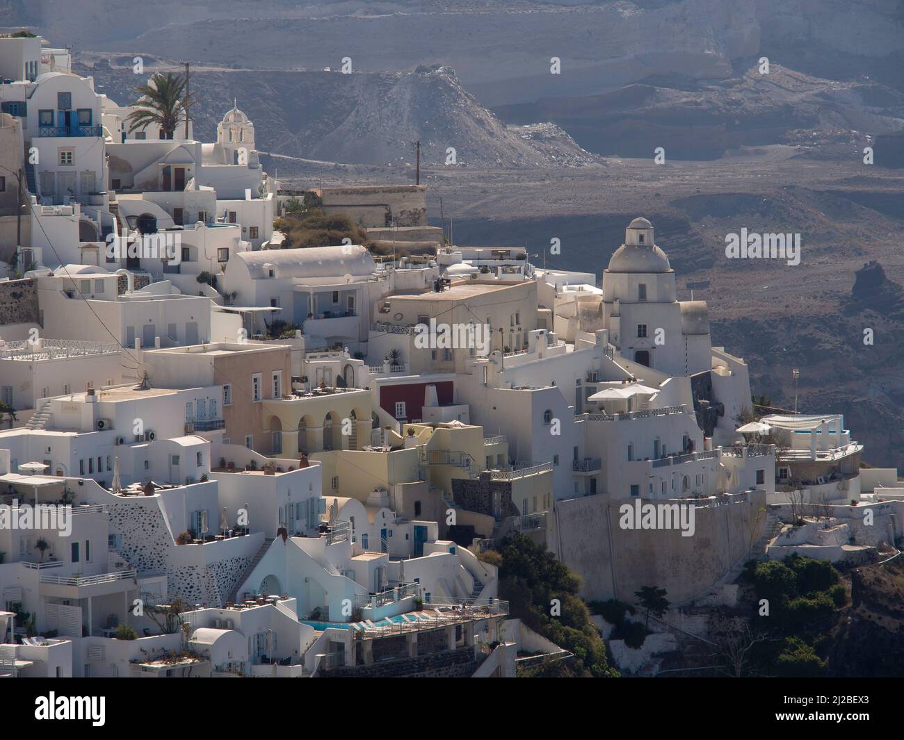 the greek island sanotrini Stock Photo - Alamy